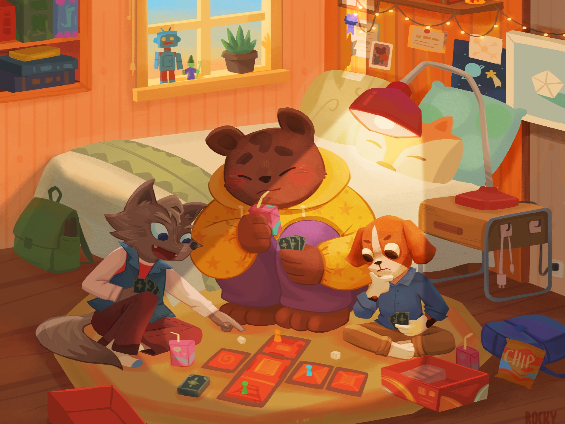 插画绘制录No.2 周末_插画师Rocky-站酷ZCOOL