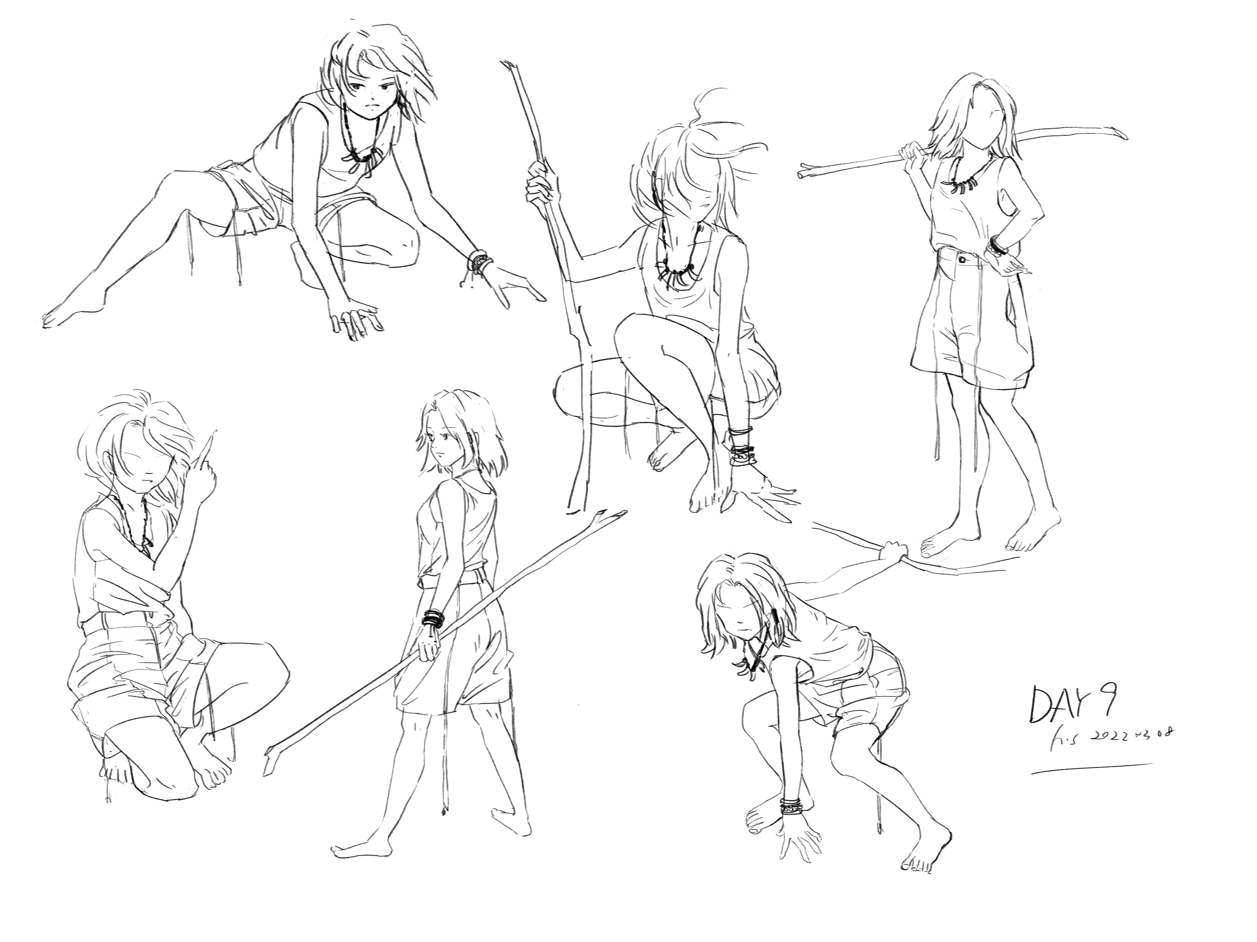 #速写60天挑战赛# Day 9 @速写班长 _寒沬沬-站酷ZCOOL