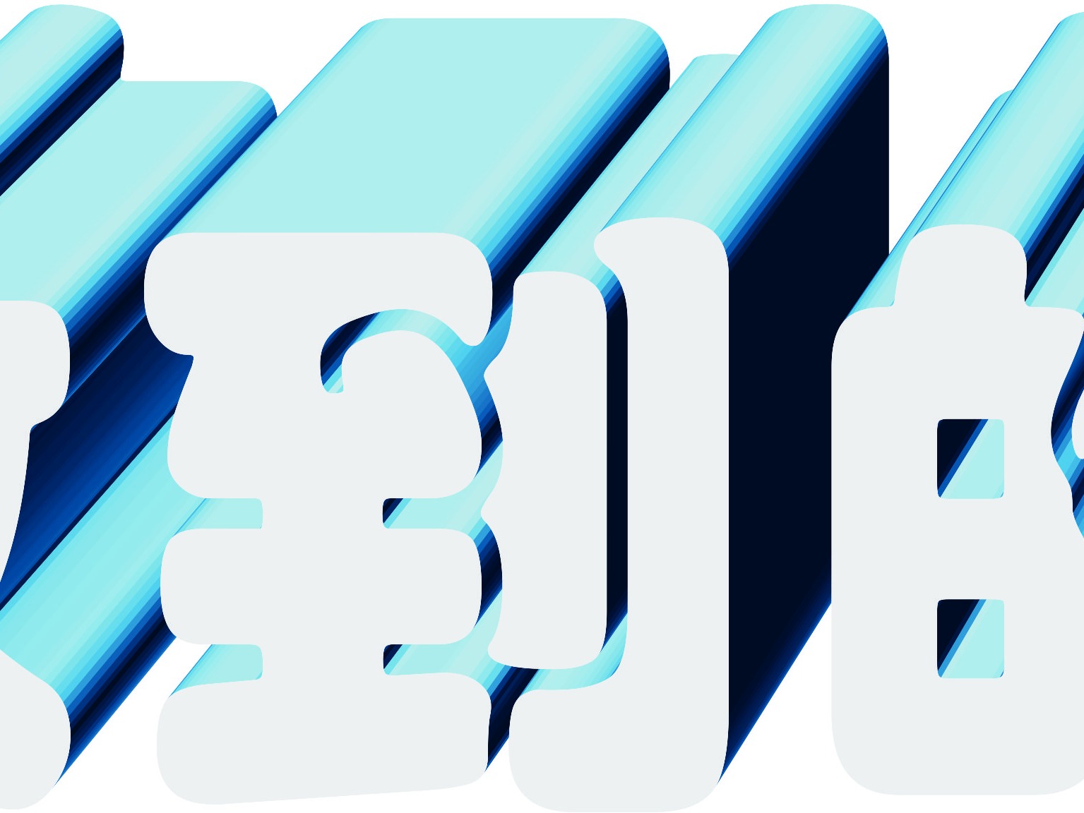 立体化字体_走过的路123789-站酷ZCOOL