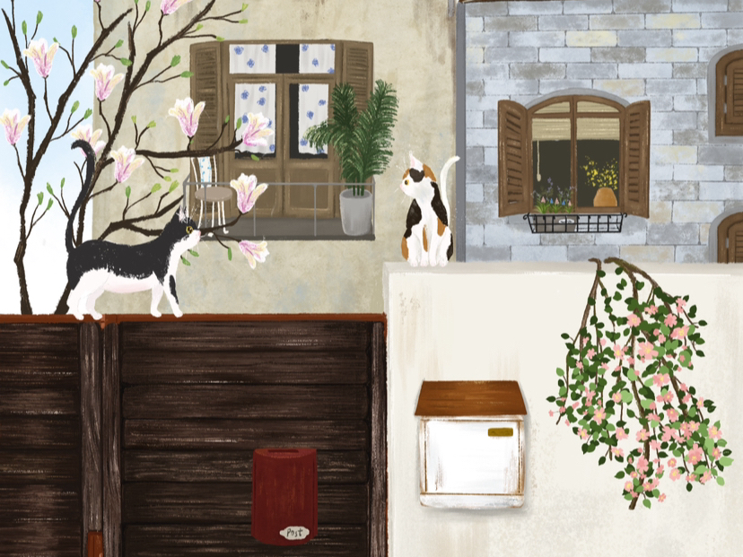 是蠢蠢欲动的春天啊！_阳子cat-站酷ZCOOL