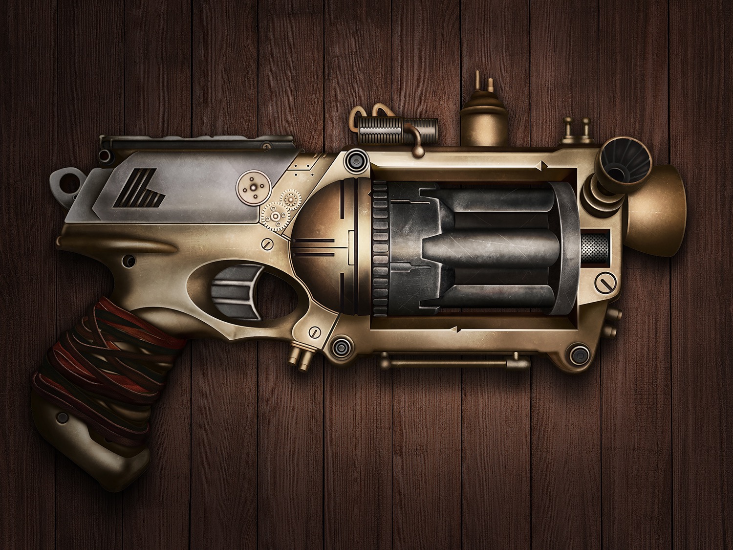 写实练习 | 手枪_Tanya檀雅-站酷ZCOOL