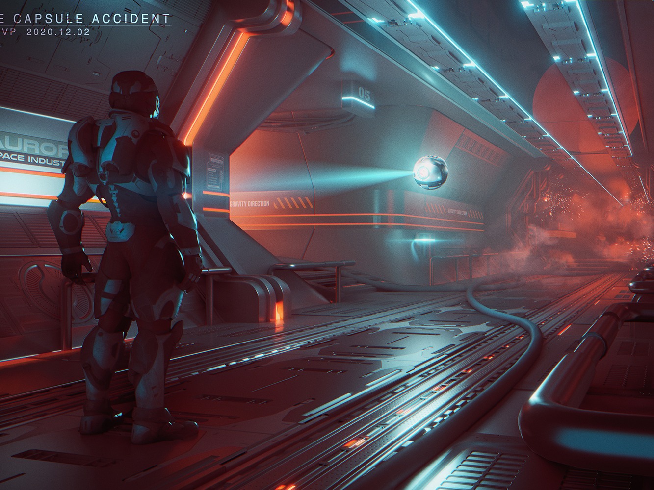 3D辅助概念设计研修班 学员 MMZVP 科幻内景作业_盘古的声音-站酷ZCOOL