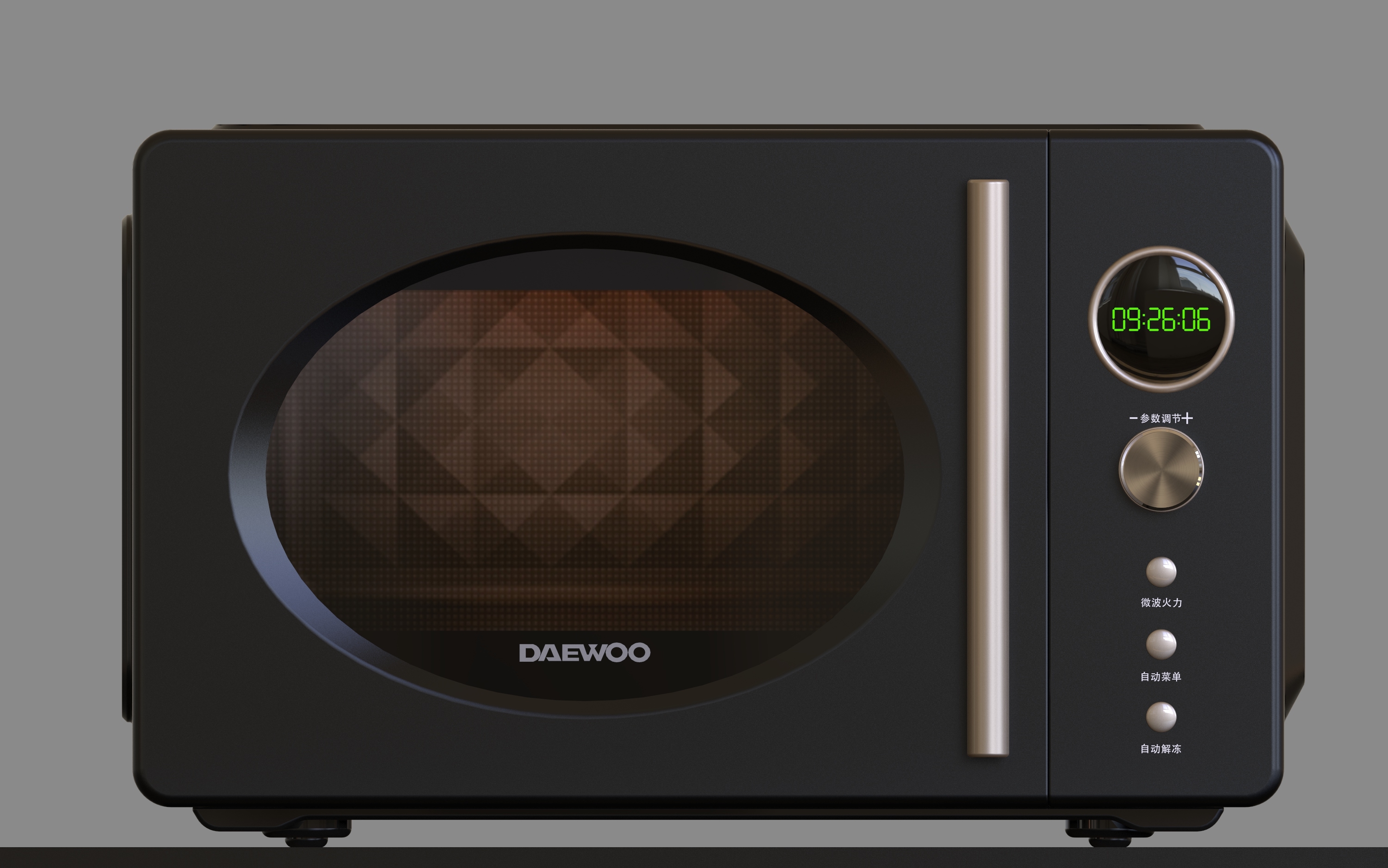 DAEWOO家用小型微波炉_画出彩虹的Boy-站酷ZCOOL
