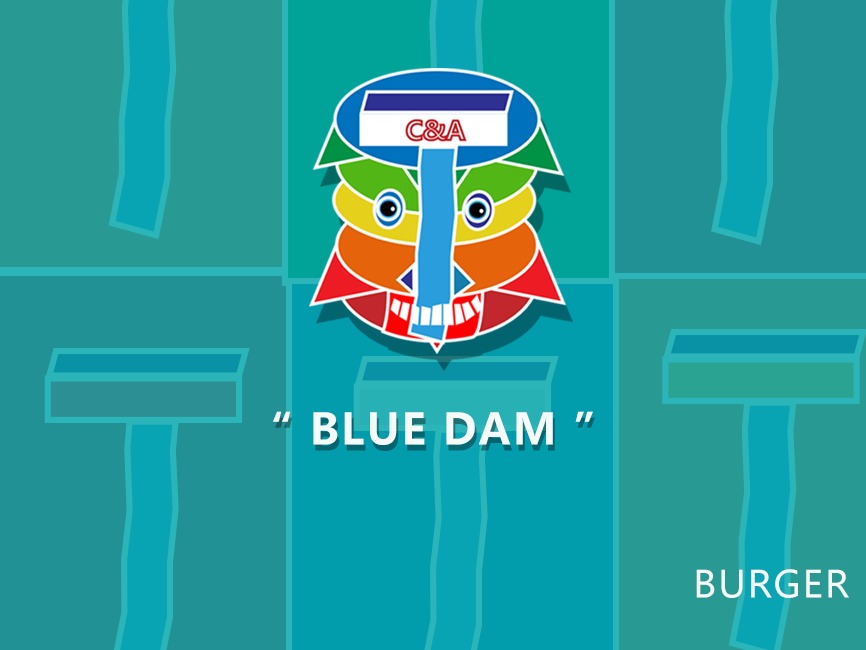 “BLUE DAM”BURGER_zhaowenru7-站酷ZCOOL