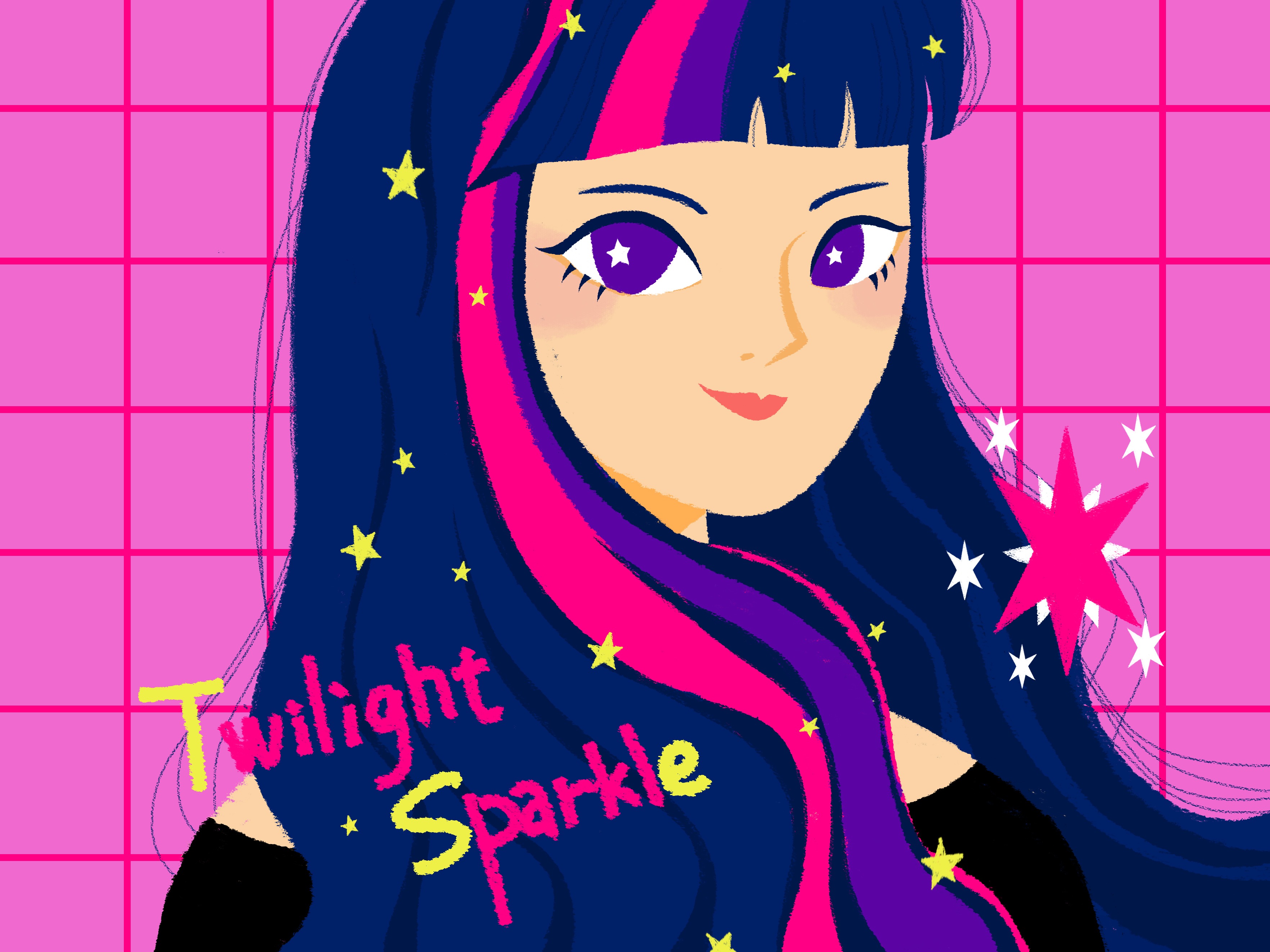 小马宝莉拟人头像_猫汤MOWSOUP-站酷ZCOOL