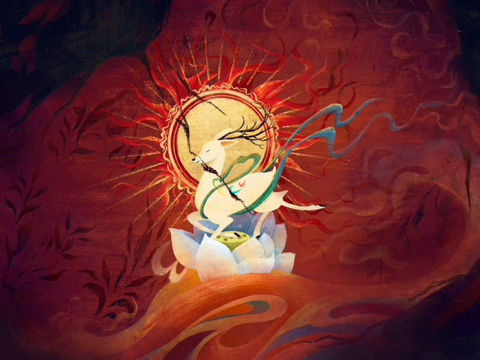 画像砖九色鹿_DOU_堕-站酷ZCOOL