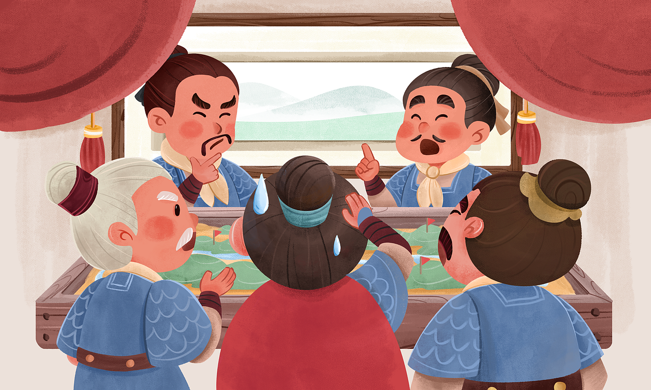 成语故事《刮目相看》_抹茶猫MEOW-站酷ZCOOL