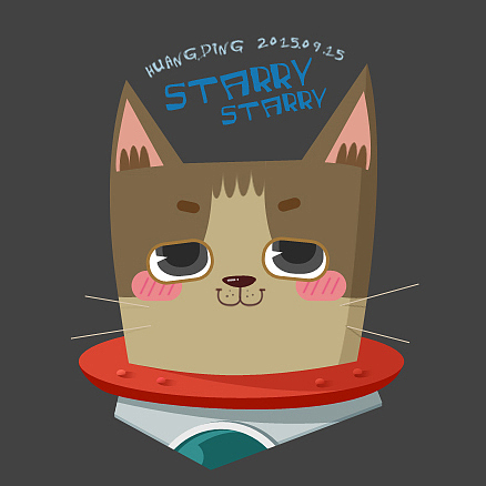 Meow~meow~starry!!|插画|艺术插画|丁几huangding - 原创作品 - 站酷 (ZCOOL)