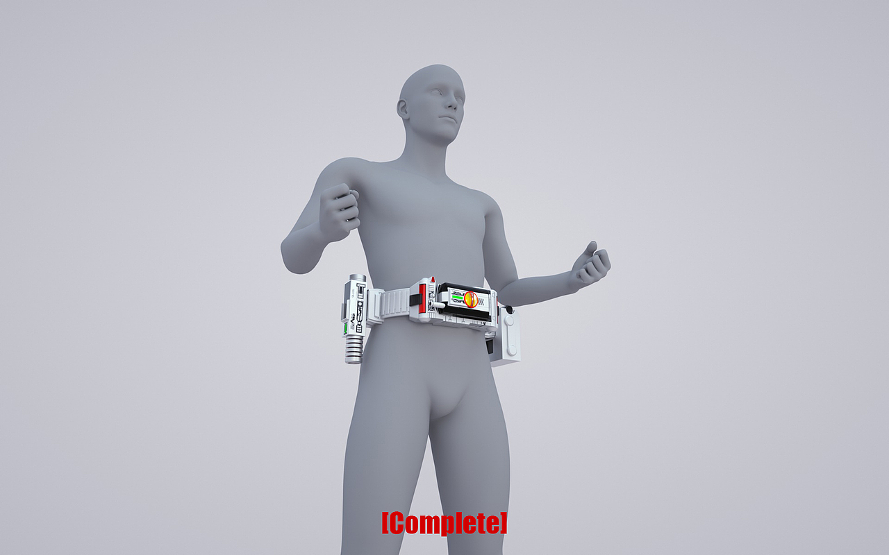 C4D 假面骑士555 faiz腰带建模渲染_天然气泡矿泉水-站酷ZCOOL