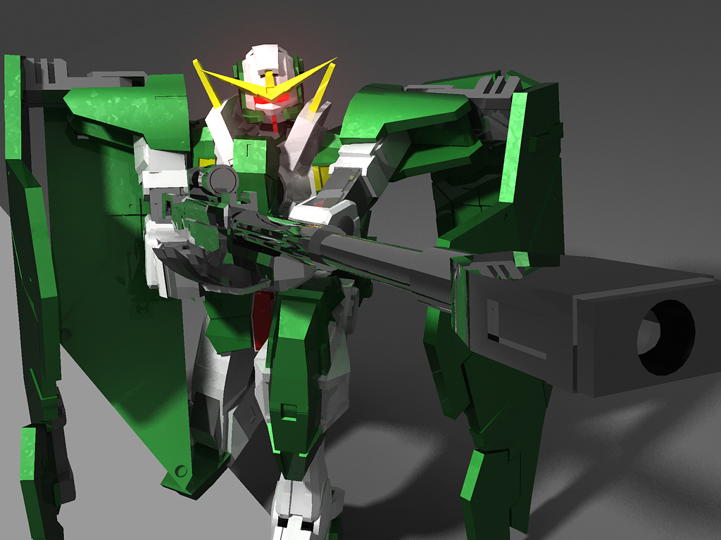 GN-002 GUNDAM DYNAMES 力天使高达_yu0910-站酷ZCOOL