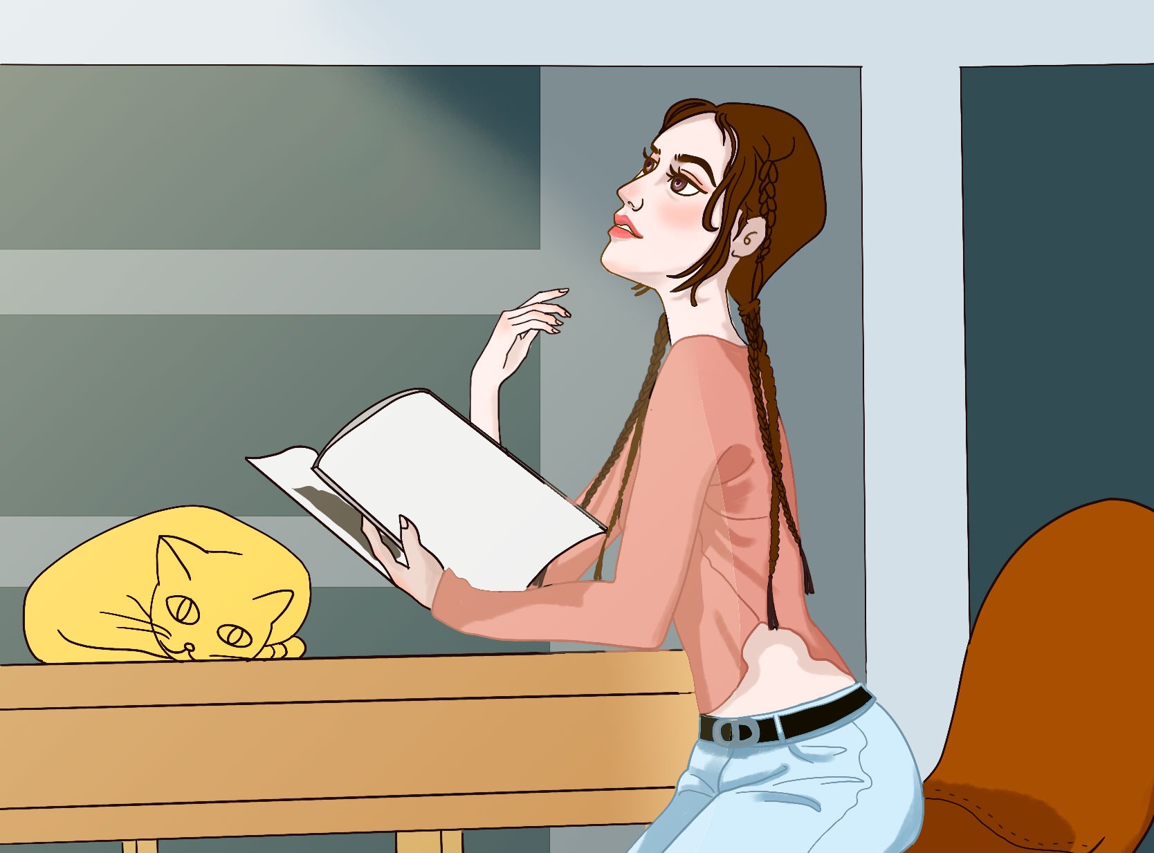 第三周 麻花辫女孩_大宝玉zZ-站酷ZCOOL