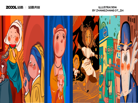 世界名画100 ｜换个角度_张张dt_zh-站酷ZCOOL