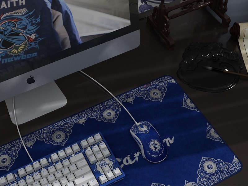 Akko x Newbee战队定制TI8限定版外设_W_姜饼人-站酷ZCOOL