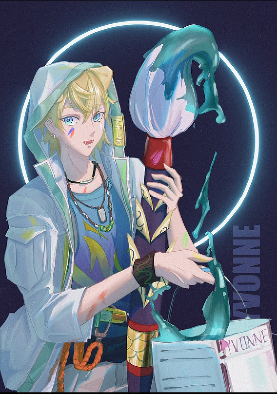 请让我在你身上画一笔吧~！饼干警长yvonne 站酷zcool