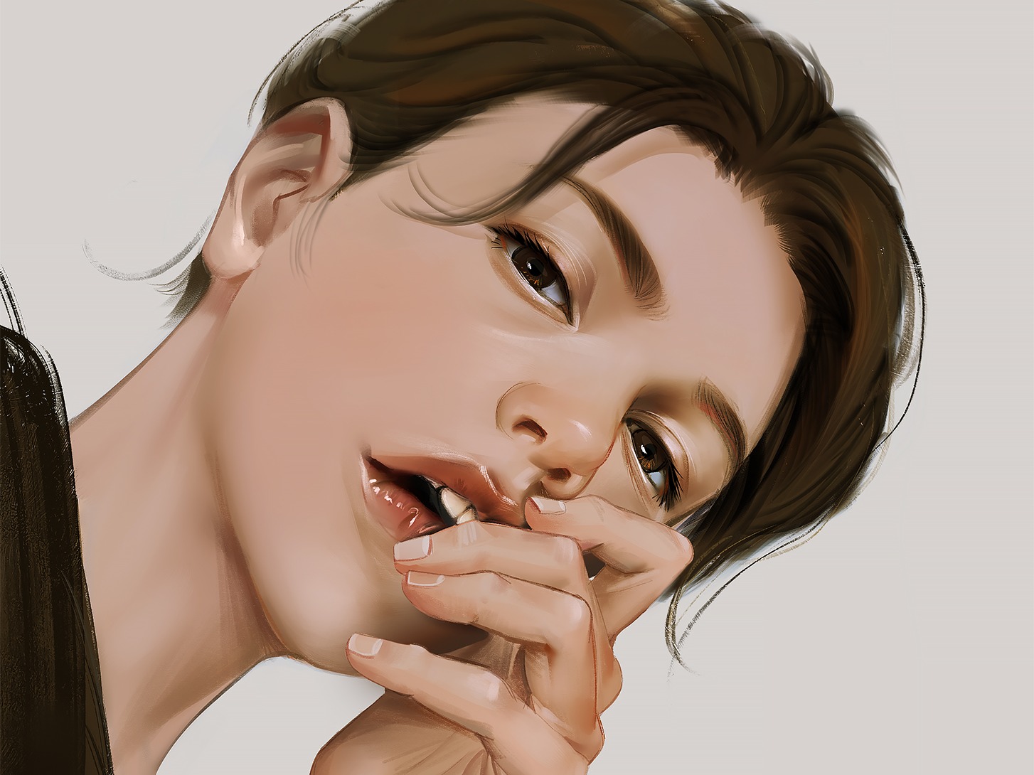 肖老师，你准备在我的大腿上睡到什么时候？_Peter肖吉-站酷ZCOOL