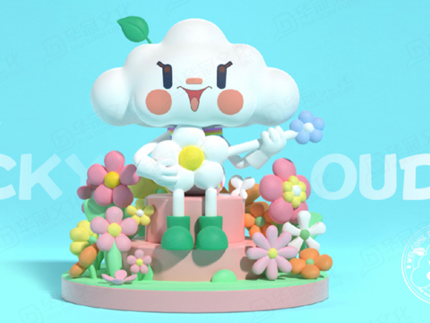 暑期亲子原创IP美陈方案-hao云朵朵！_IP设计老何说-站酷ZCOOL