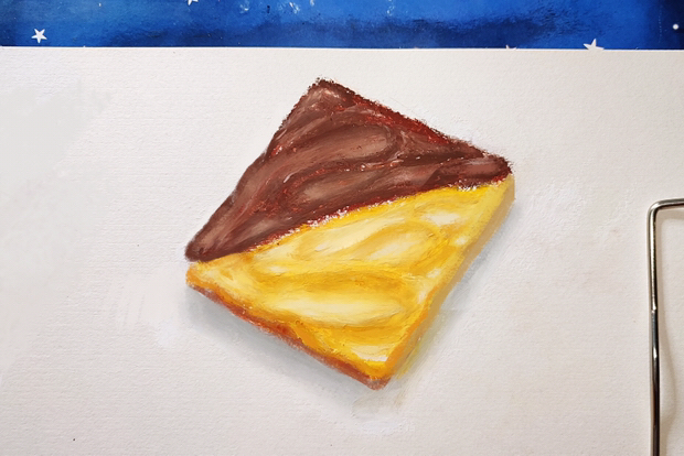 涂鸦打卡 油画棒 吐司面包 巧克力花生酱_MT小馒头-站酷ZCOOL