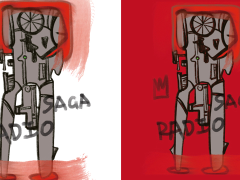 给SAGA RADIO创作的春夏系列插画（练手）_一口五六颗-站酷ZCOOL