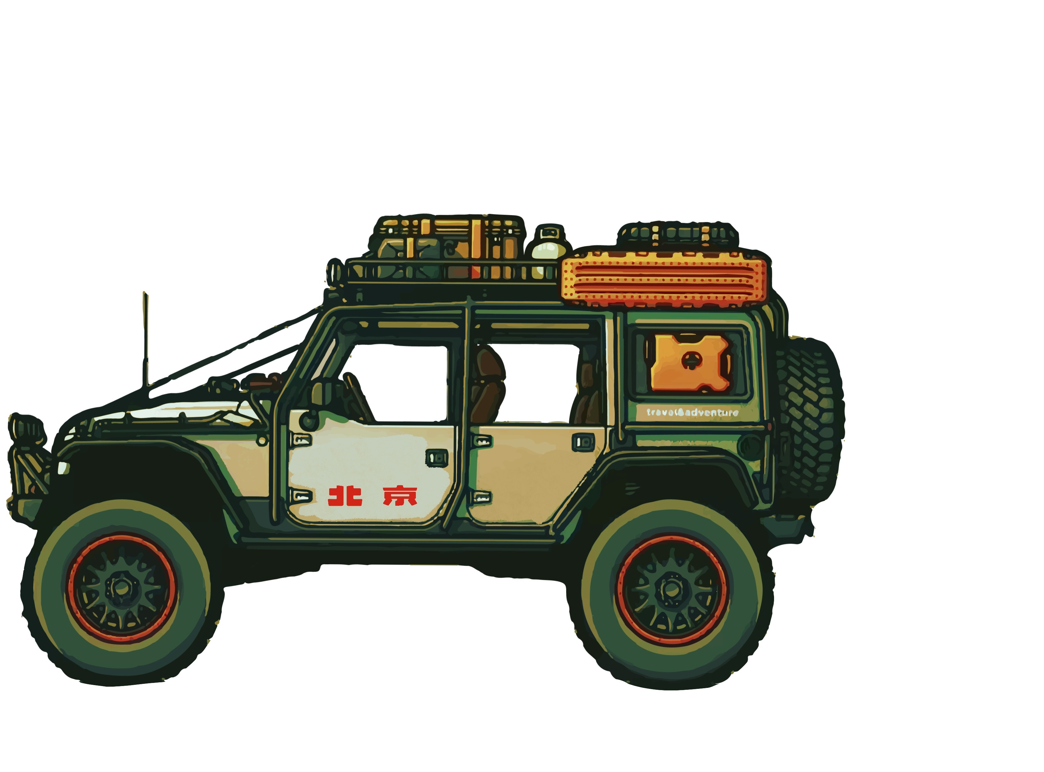 BJ40 远征军配色_无边雨丝-站酷ZCOOL