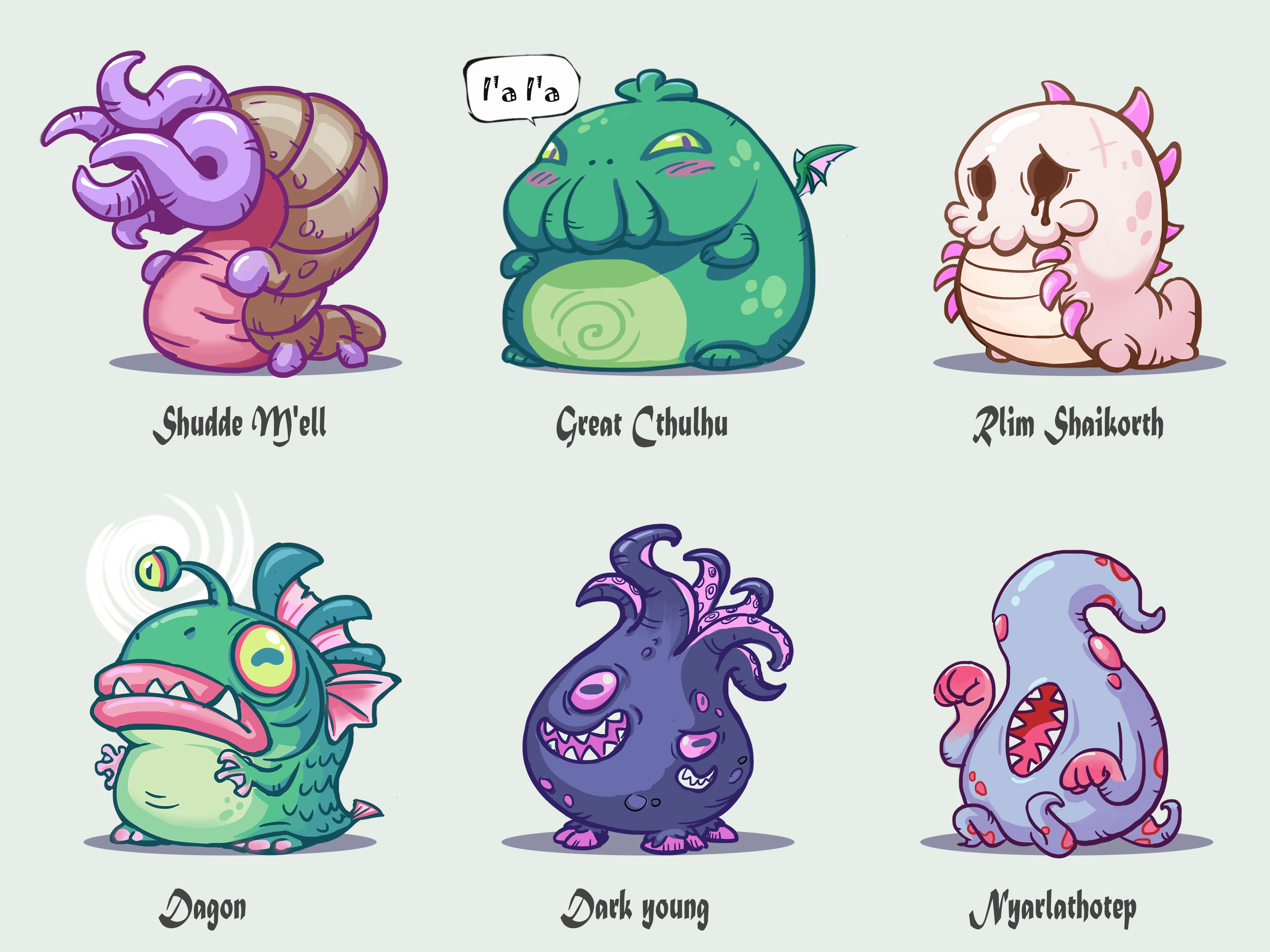 迷你克苏鲁_Booker名状-站酷ZCOOL