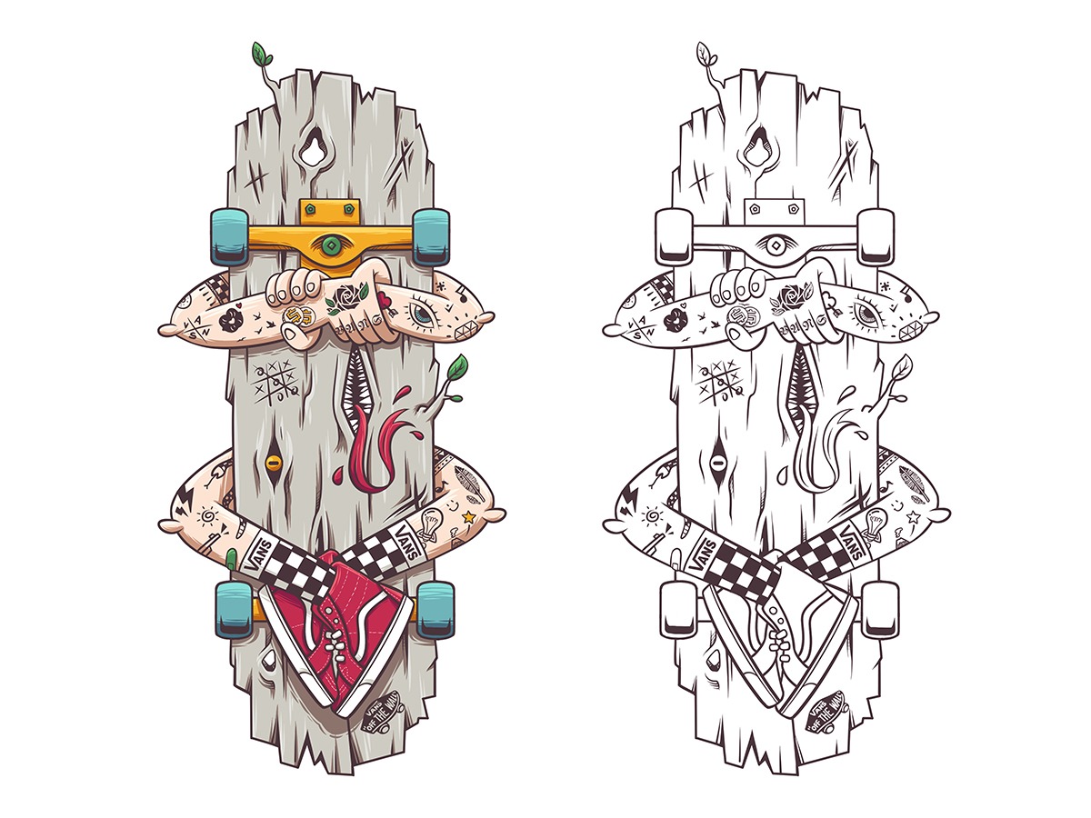 VANS图案_H_Monet-站酷ZCOOL