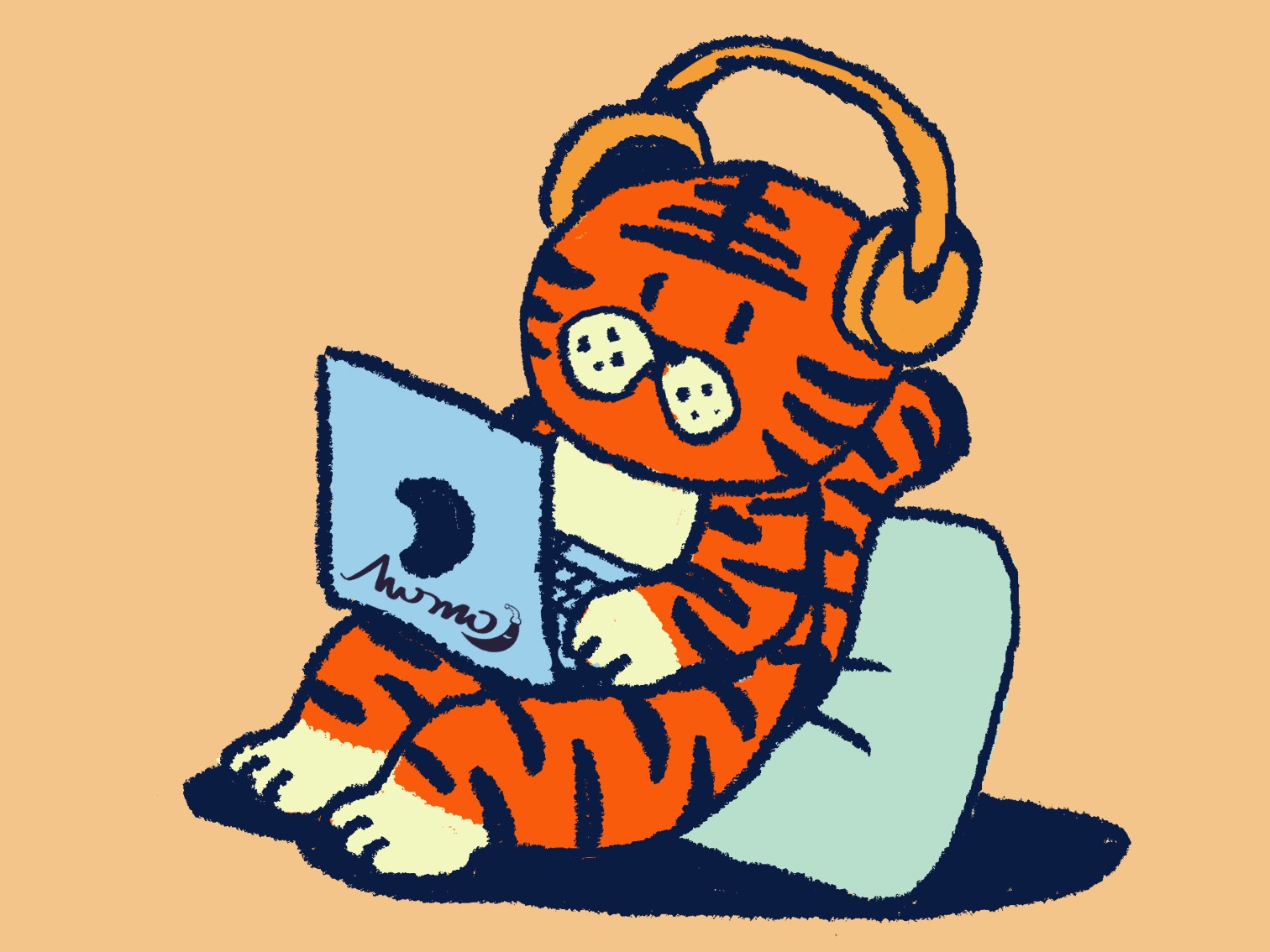 2022小老虎壁纸_Momo梦儿游-站酷ZCOOL