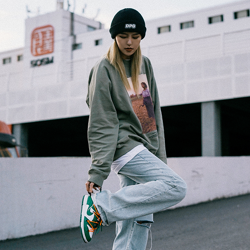 STRETAG连帽卫衣男女同款镰刀少女500G加厚情侣款帽衫_STRETAG思锐泰格-站酷ZCOOL