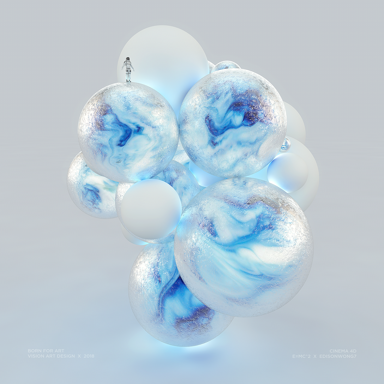 E=MC^2 | C4D.Material_Edisonwong7-站酷ZCOOL