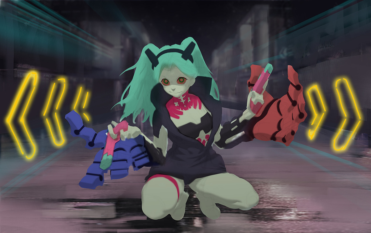 【边缘行者】瑞贝卡rebecca同人板绘过程_霖曦LINXI-站酷ZCOOL