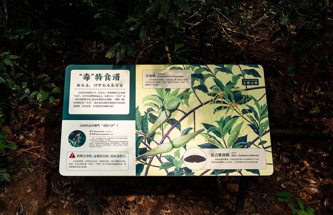深圳笔架山公园自然教育径--解说牌_进退设计-站酷ZCOOL