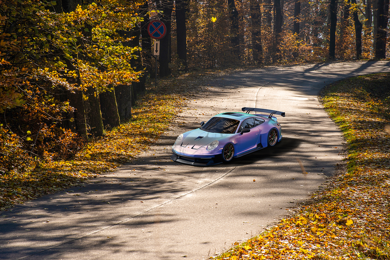 Porsche 渲染练习_BigWang王-站酷ZCOOL