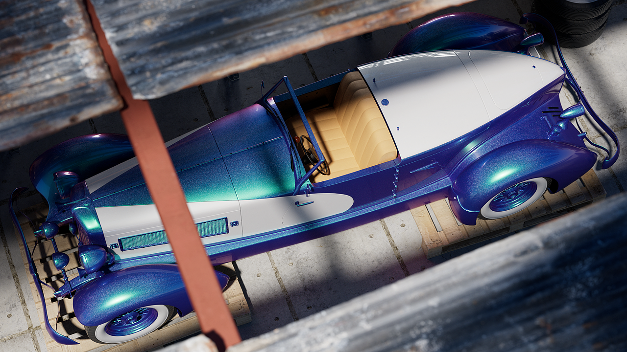 Duesenberg SJ Speedster 1933_CG_聽風s-站酷ZCOOL