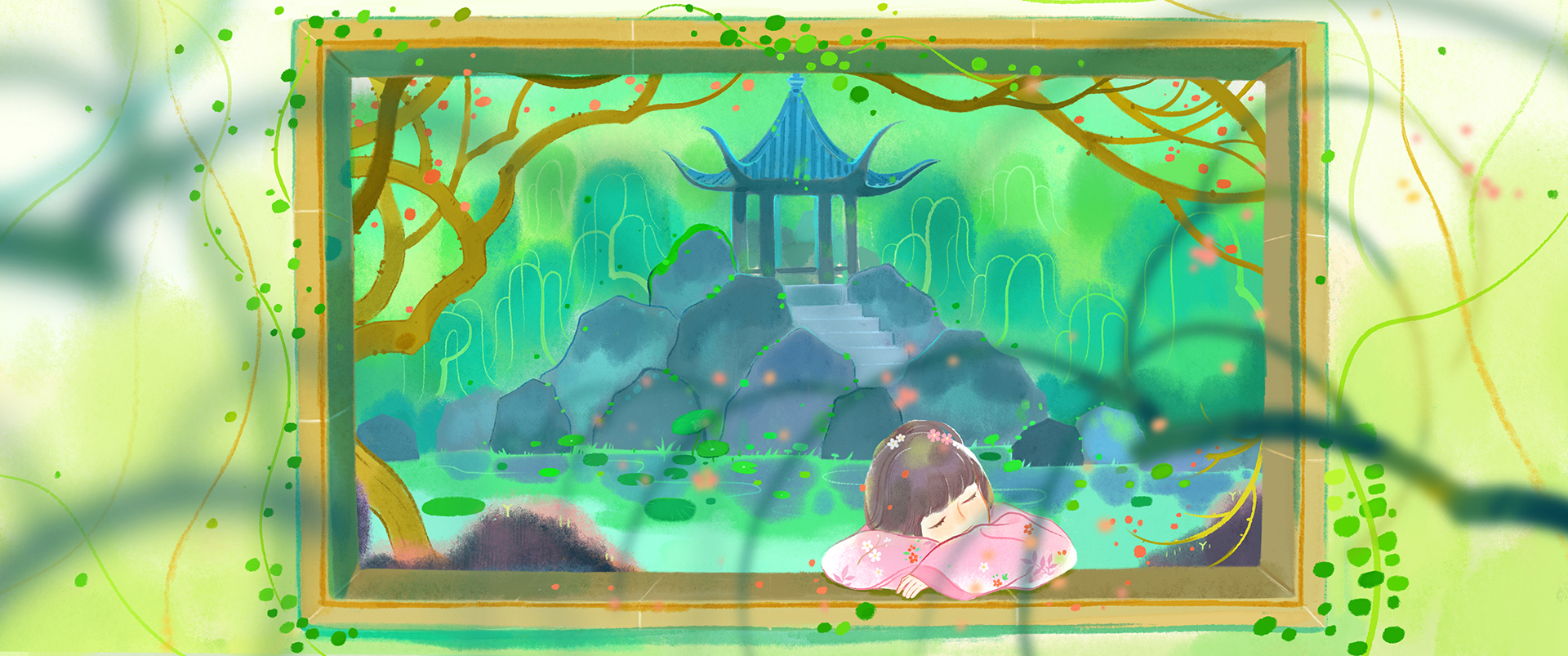 游园_一棵小土豆-站酷ZCOOL