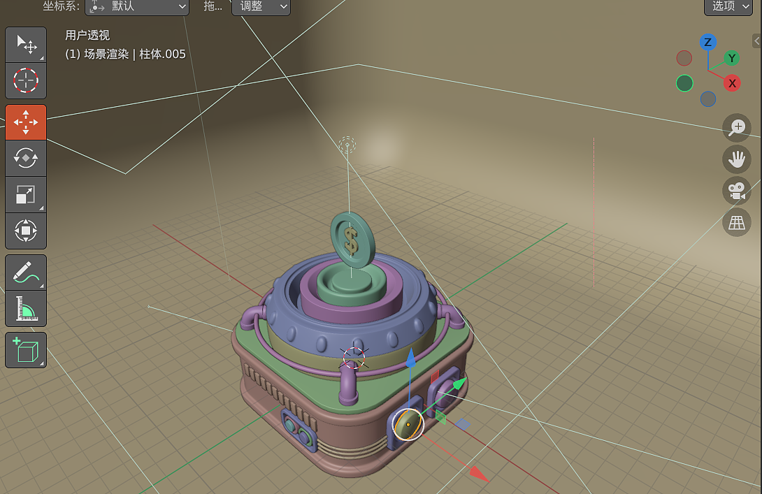【Blendergo】新手b站教程blender 的练习三！_乌龟糕axb-站酷ZCOOL