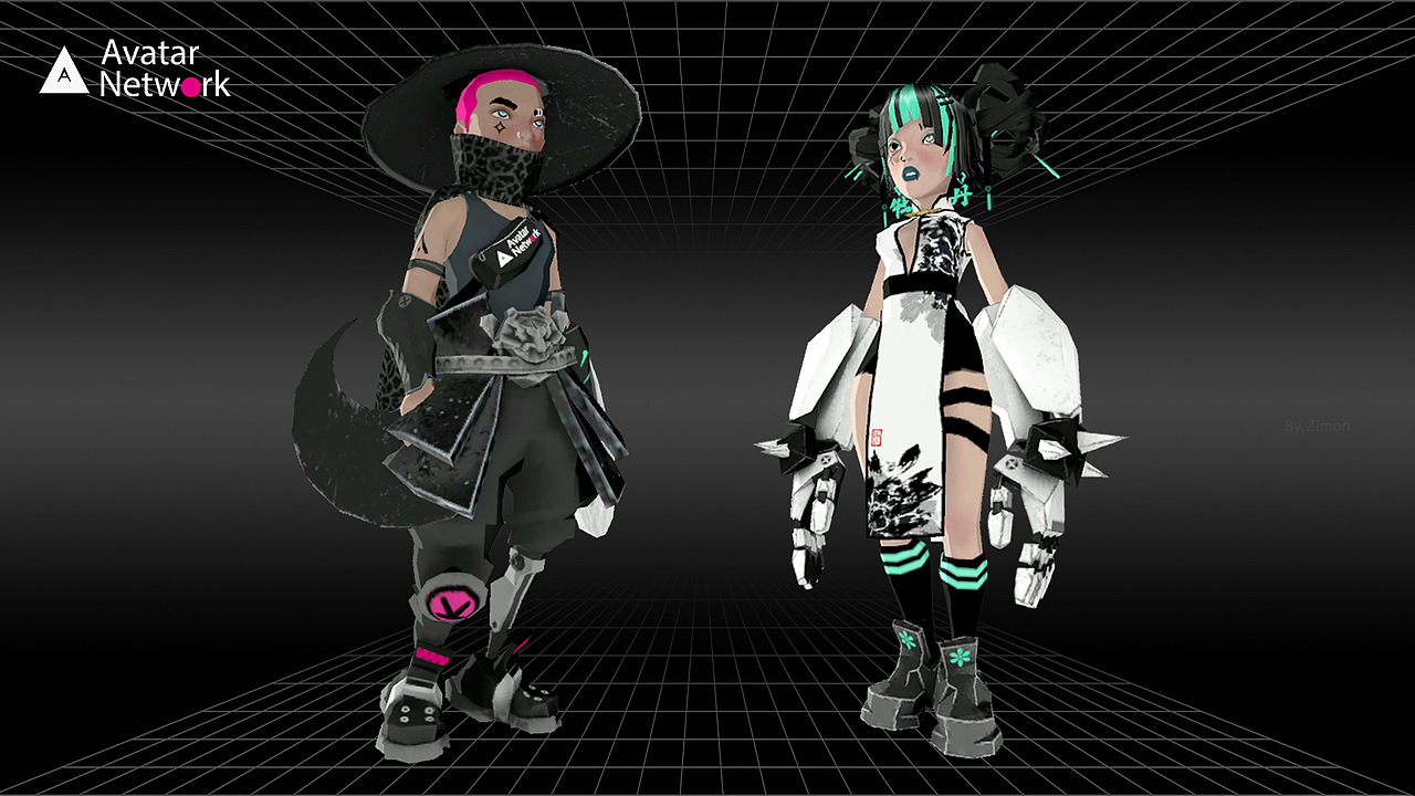 武侠系列角色设计（虚拟可穿戴）——牡丹&苍穹_Zimon3D-站酷ZCOOL
