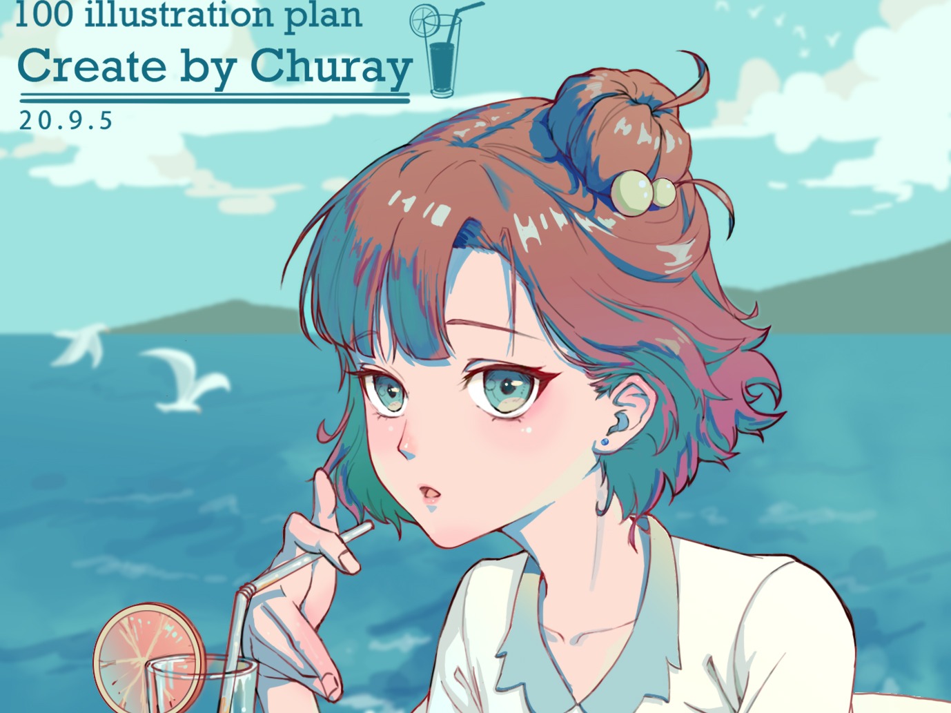 SUMMERTIME 100 illustration plan_Churay-站酷ZCOOL