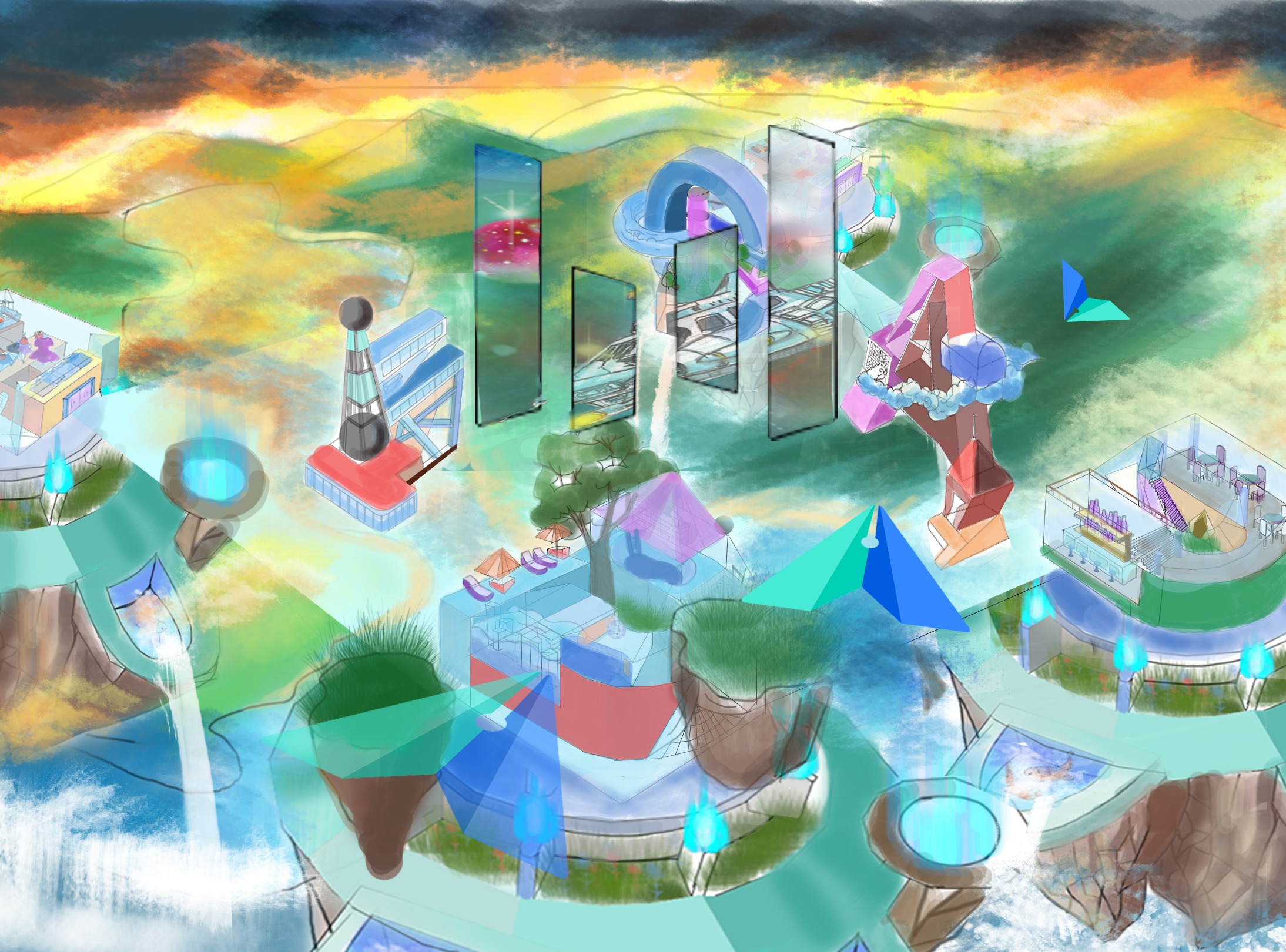 天空之城_闫绿南lvnan-站酷ZCOOL