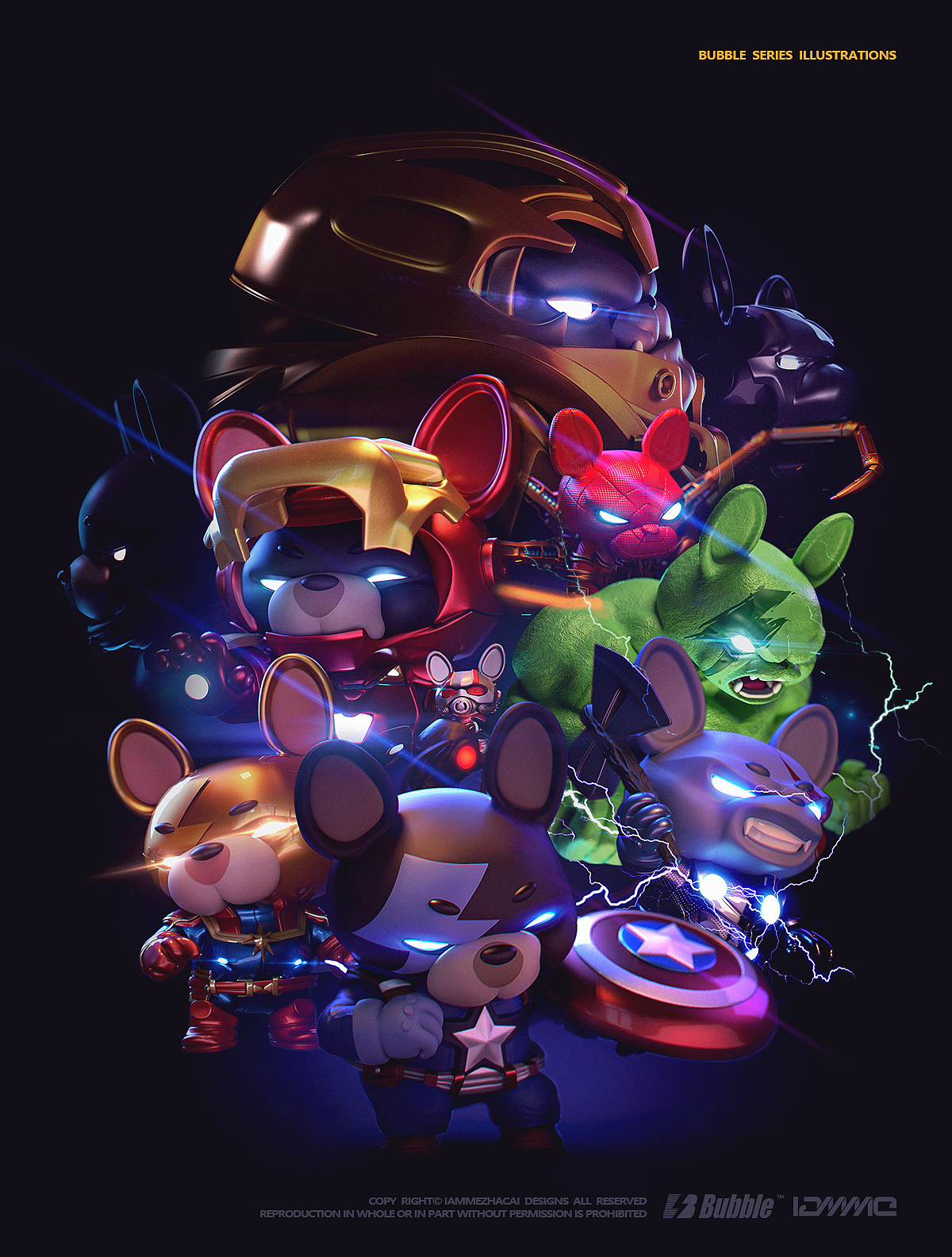 BUBBLE 【2019作品合集】_IamMe榨菜-站酷ZCOOL