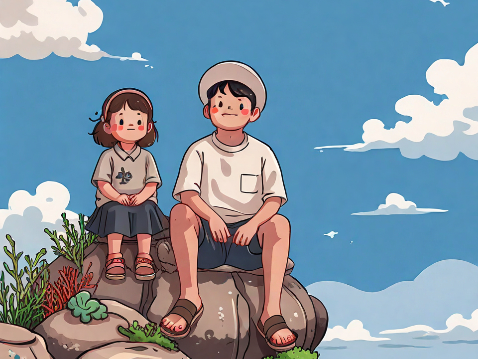 动漫插画｜哥哥陪着我长大_Sunny老师-站酷ZCOOL