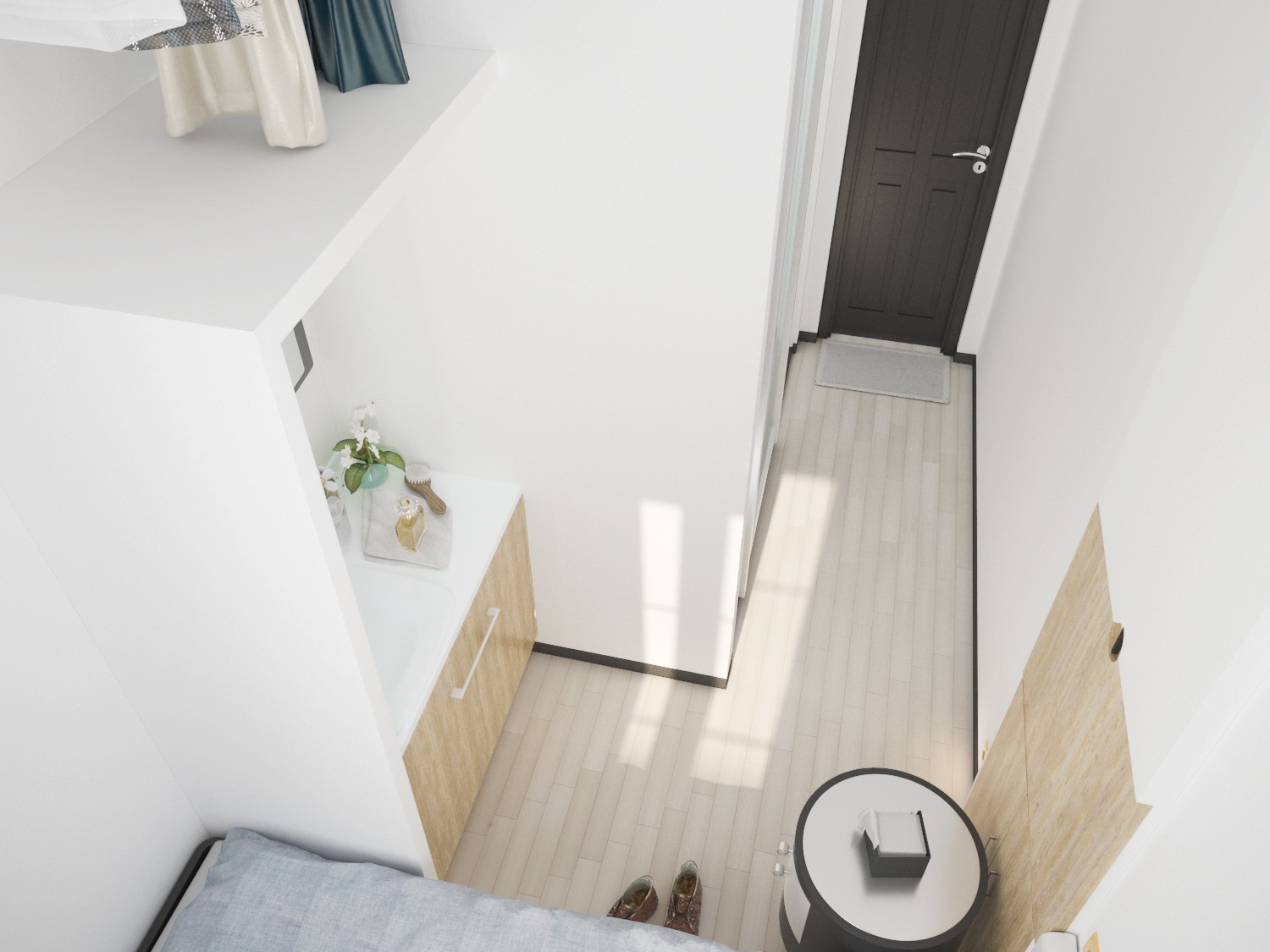 8平米公寓室内设计_Dongfy-站酷ZCOOL