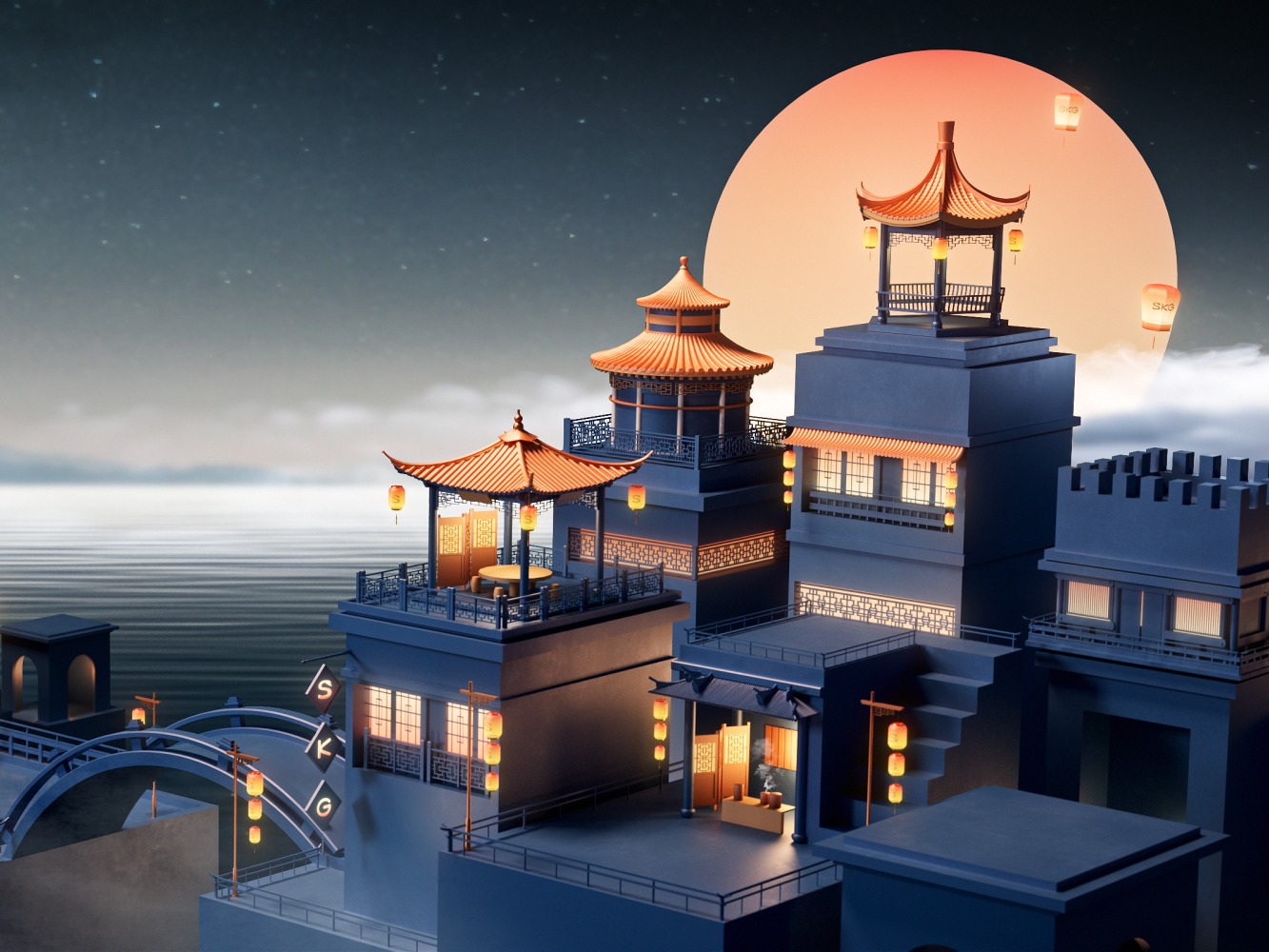 2021年中秋视觉海报_Ctrl_ZZZ-站酷ZCOOL