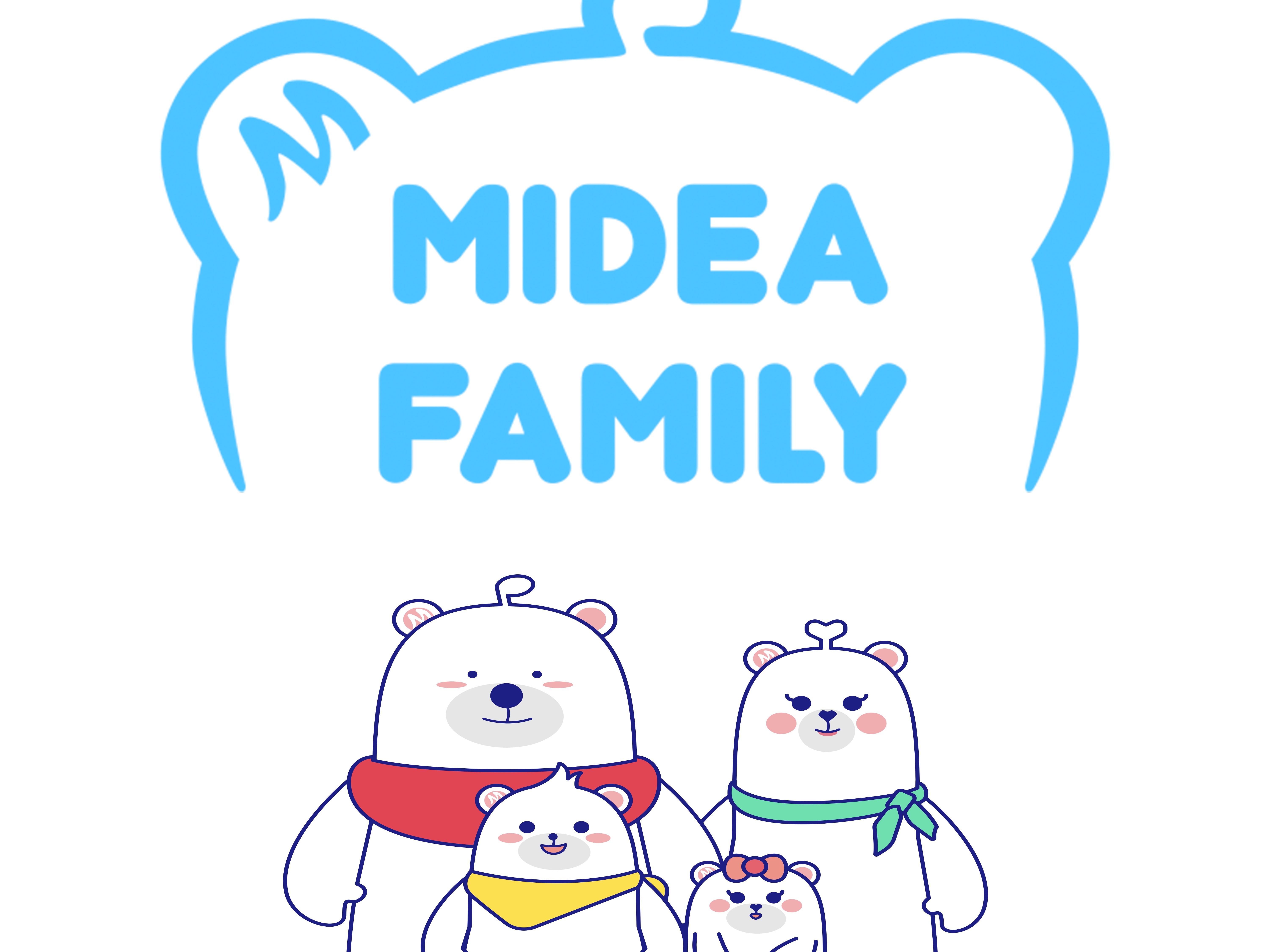 Midea Family · Q版形象设计_ppakun-站酷ZCOOL