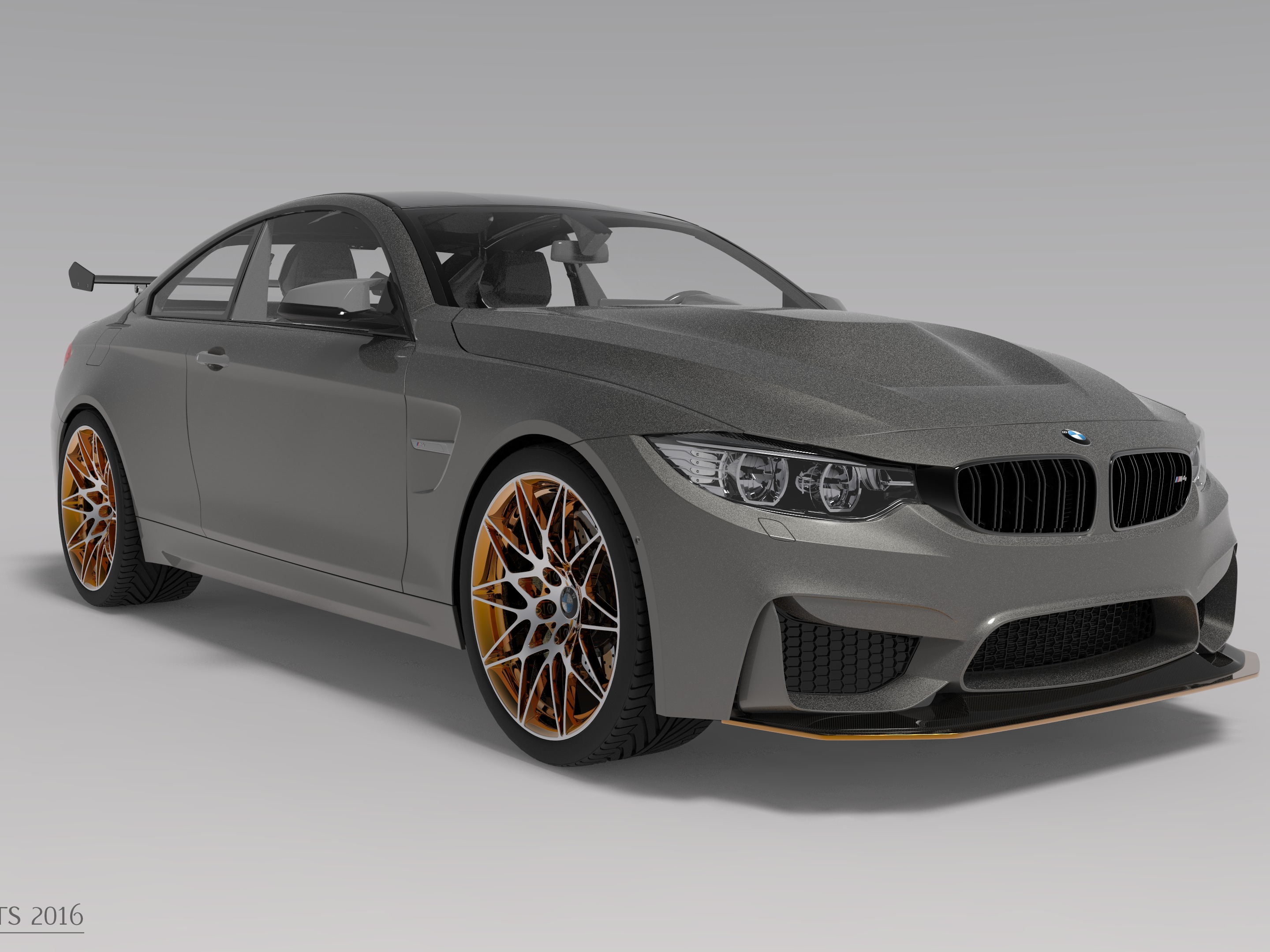 BMW M4 GTS 2016 渲染_ganjinlong-站酷ZCOOL