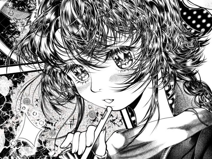 古早少女漫画风插画_士辛十九的猫猫-站酷ZCOOL