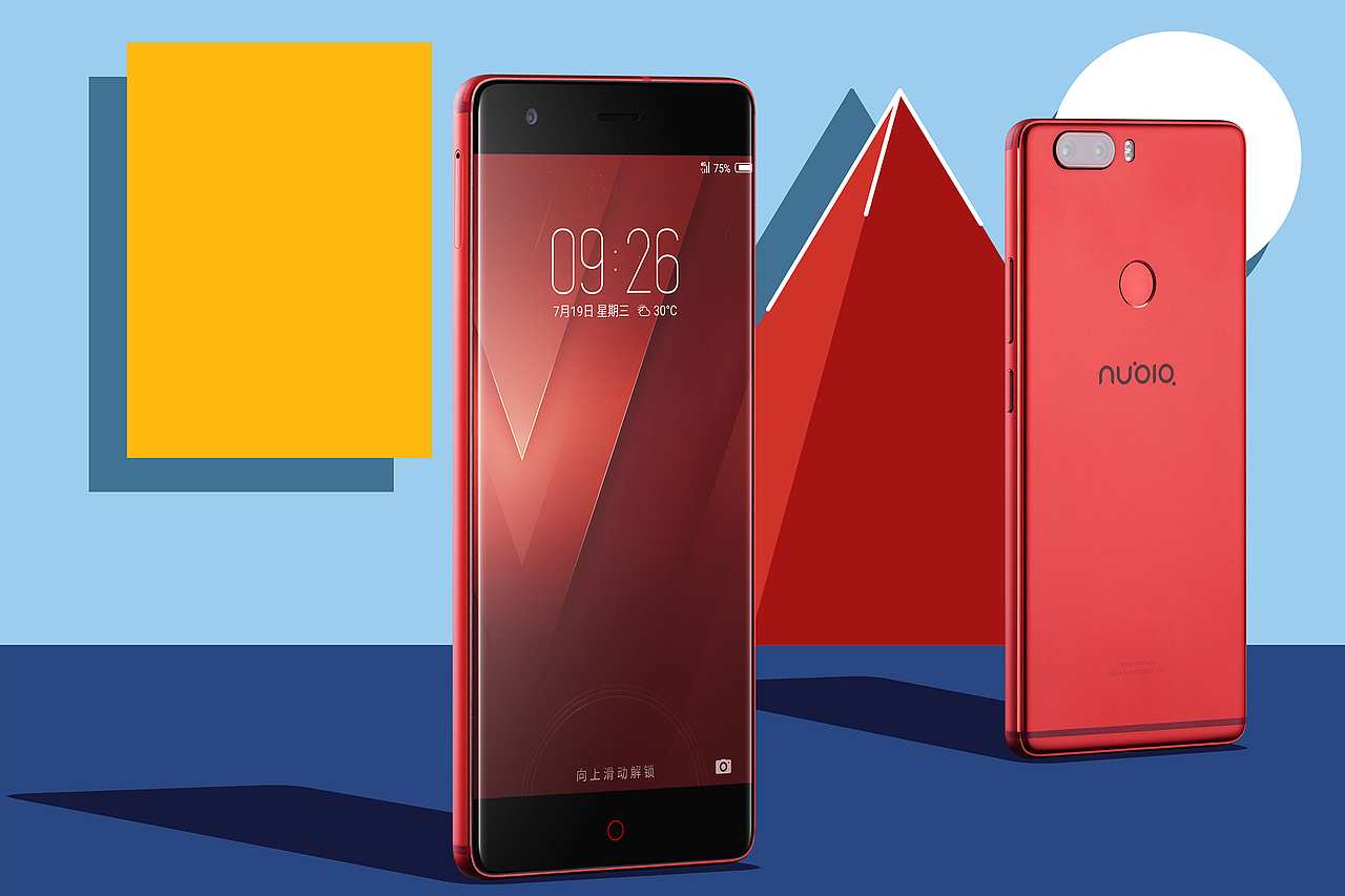 努比亚 Z17 烈焰红 &One Plus 5 月岩灰 午夜黑_X老师会拍照-站酷ZCOOL