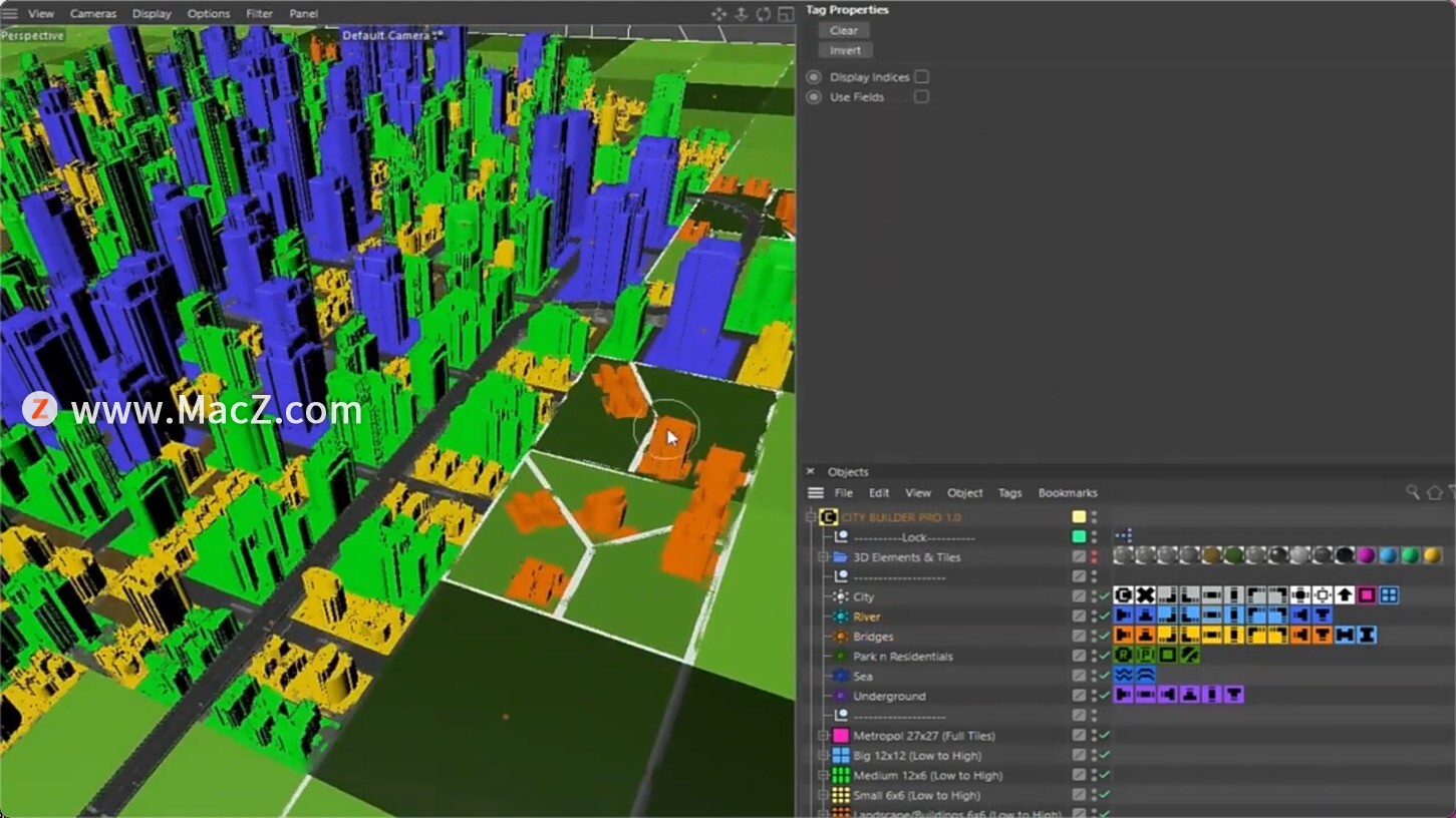 C4D插件：自适应生成三维城市建筑预设CityBuilder Pro_醉舞千年杯莫停-站酷ZCOOL