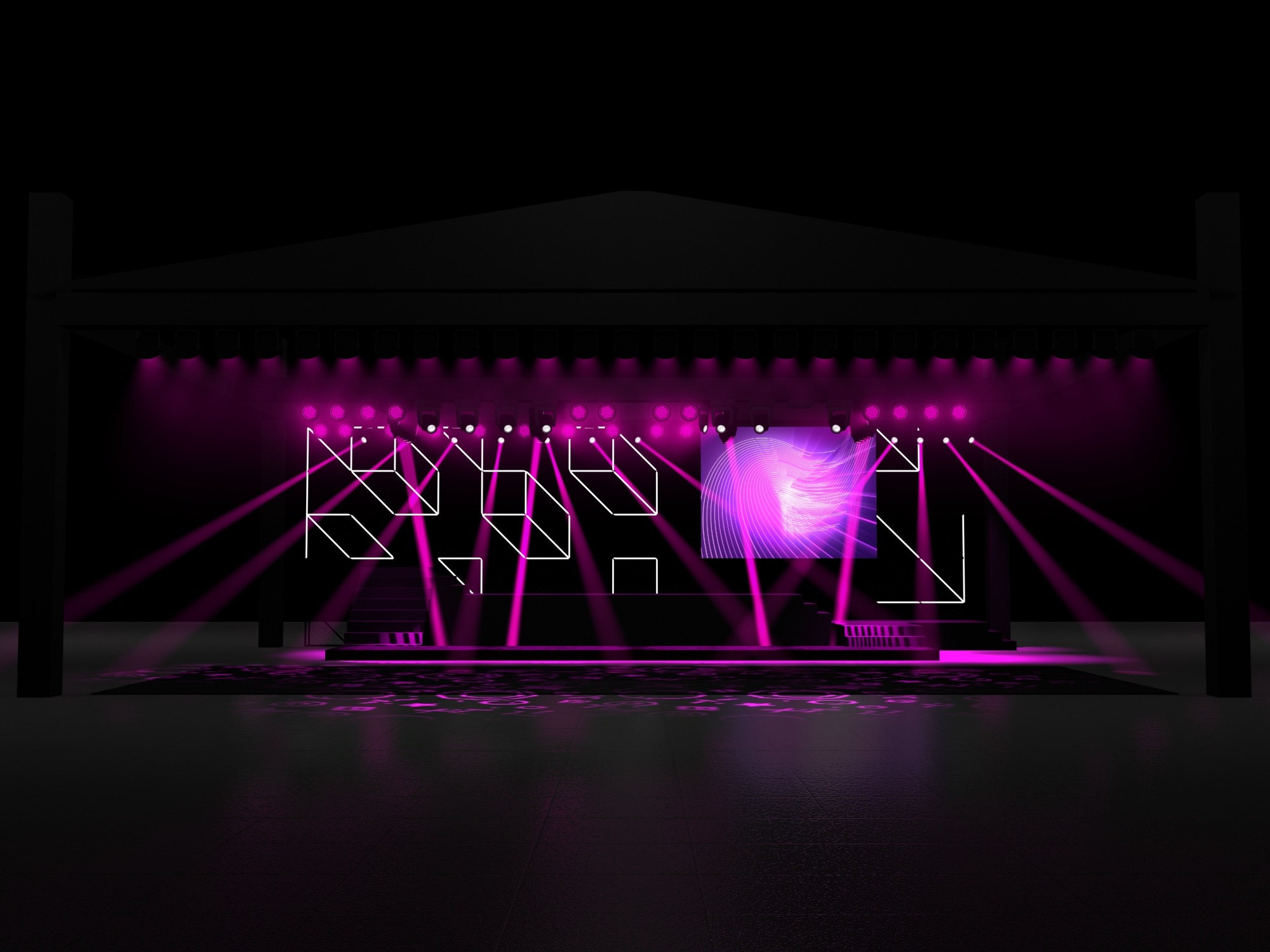 某商场走秀活动舞台设计_DGCC-站酷ZCOOL