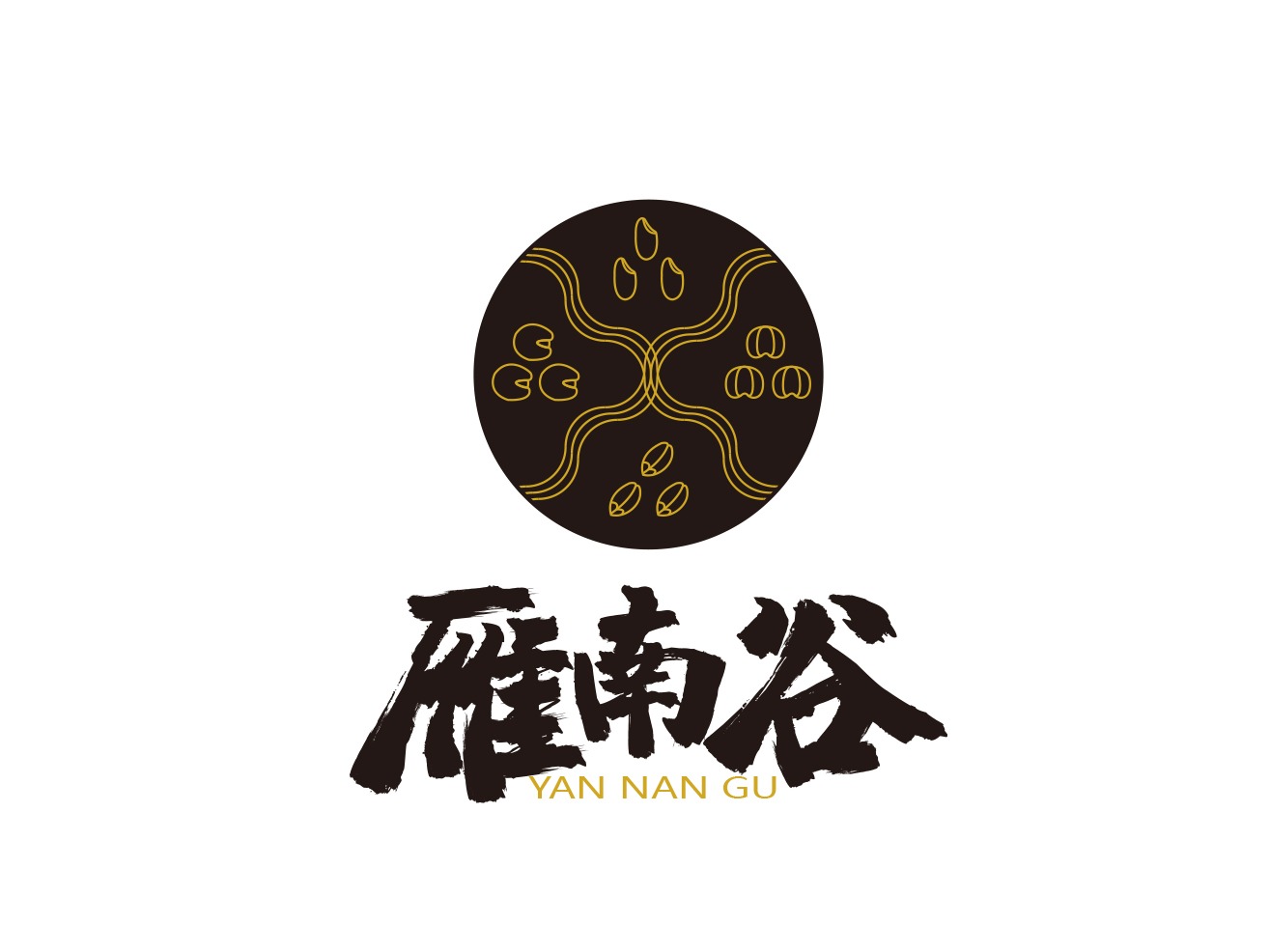 雁南谷logo设计_少校666-站酷ZCOOL