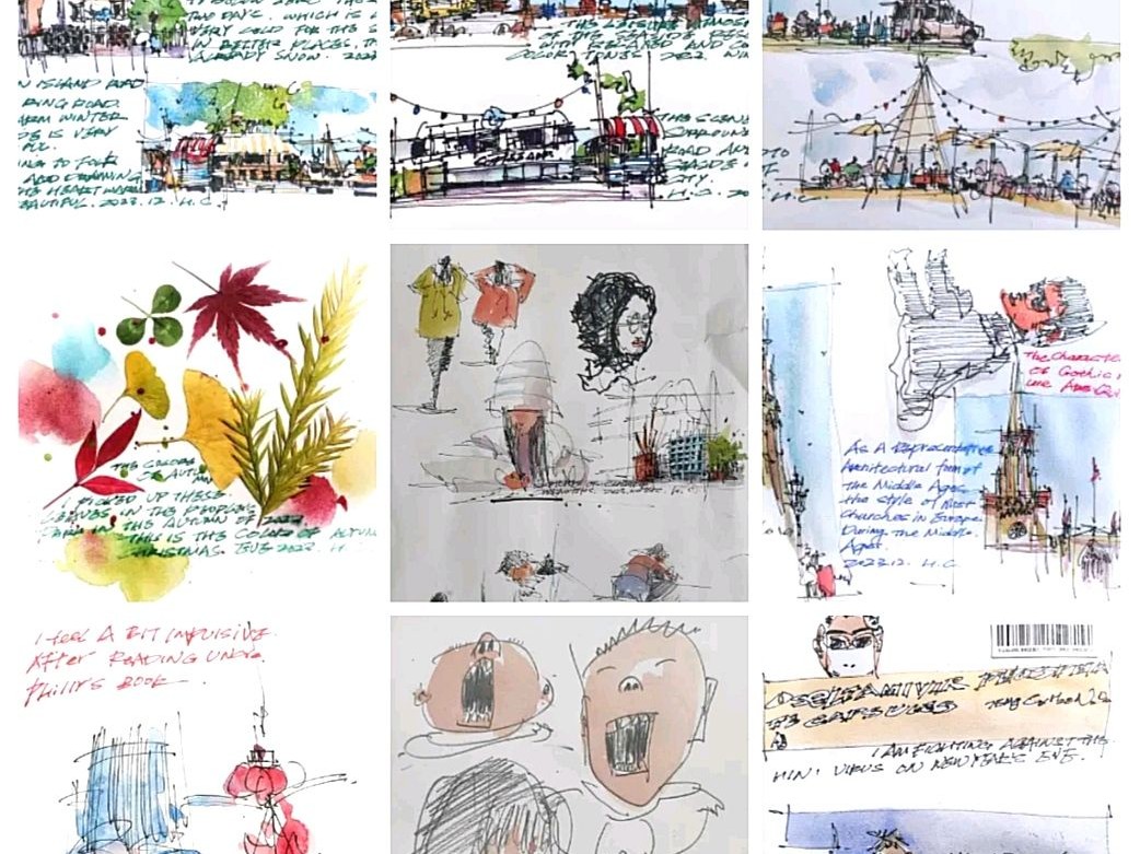 《高红成钢笔淡彩建筑风景速写作品集》_钢笔淡彩建筑风景-站酷ZCOOL