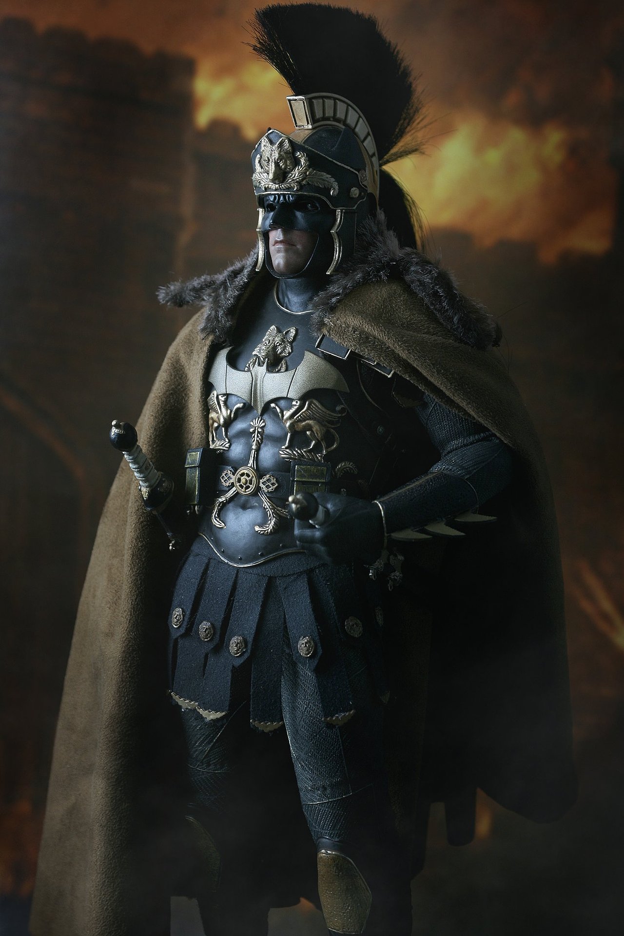 眉间白火的臆造自D之罗马将军蝙蝠侠|手工艺|手办/模玩|眉间白火TAN_原创作品-站酷ZCOOL